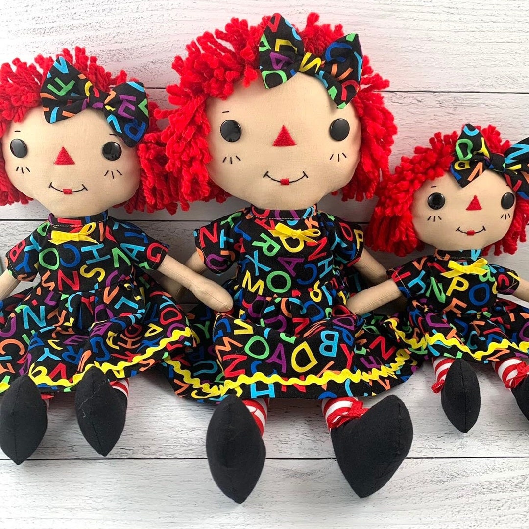Handmade Raggedy Ann Doll Rag Doll Cinnamon Annie Doll - Etsy