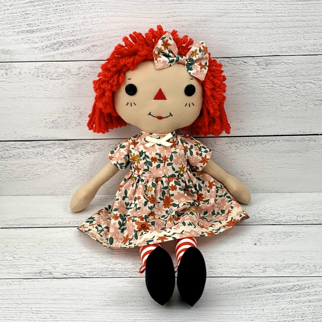Raggedy Ann Doll, Rag Doll, Gift for Little Girl, Heirloom Quality ...