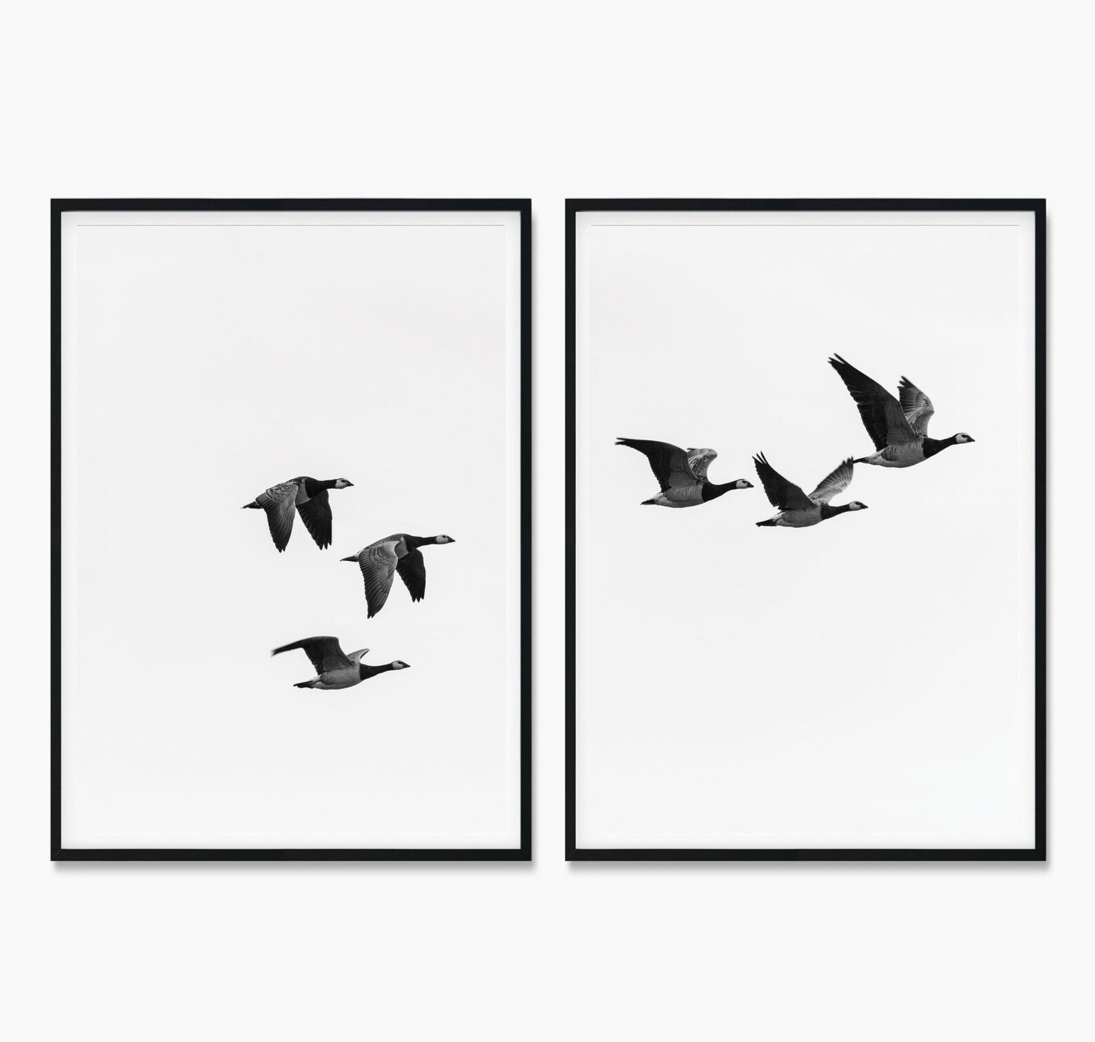 Geese Prints Goose Poster Flying Birds Wall Art Flying | Etsy