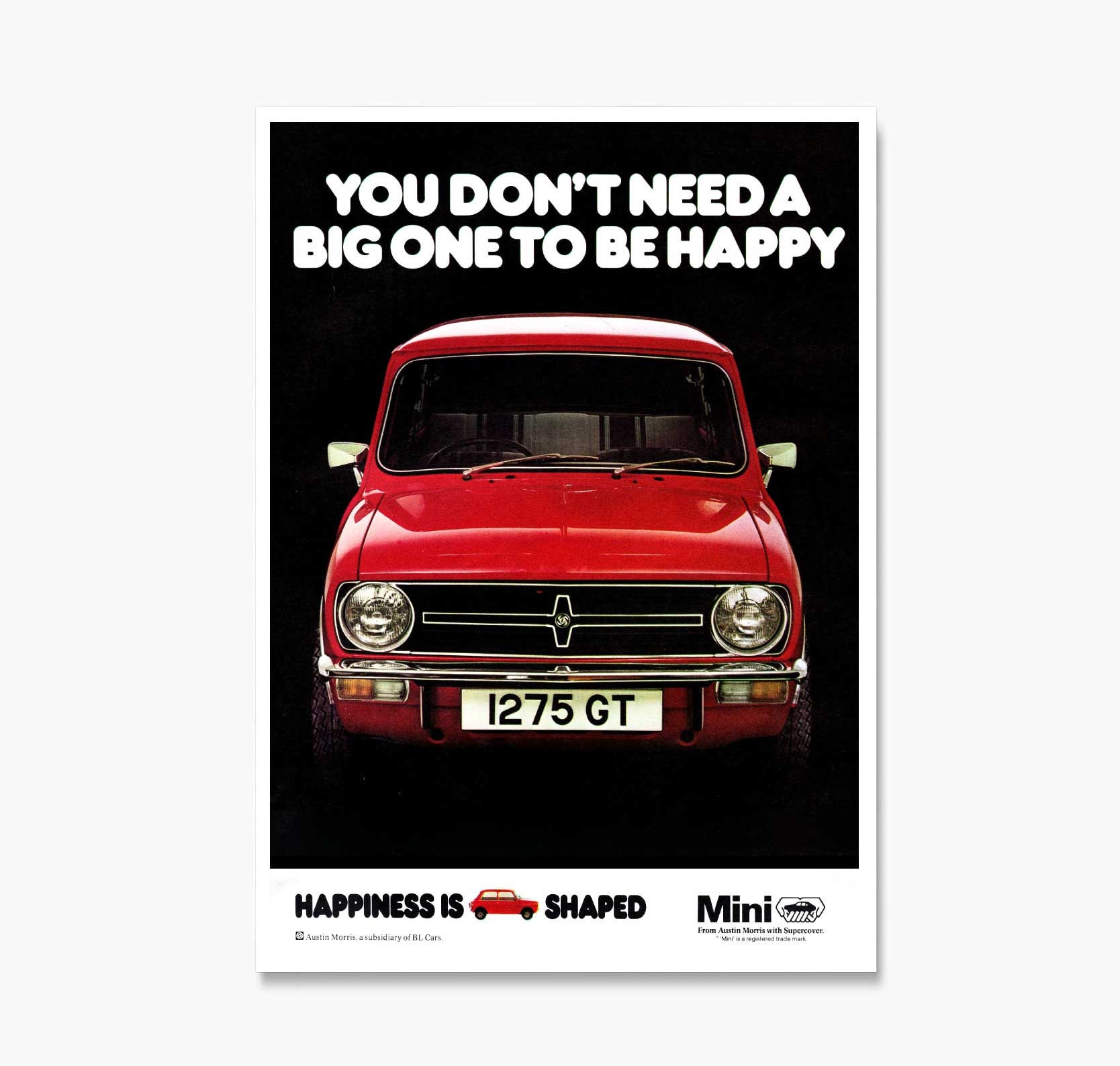 Mini Cooper S Type Poster 1970's Mini Cooper Poster You - Etsy