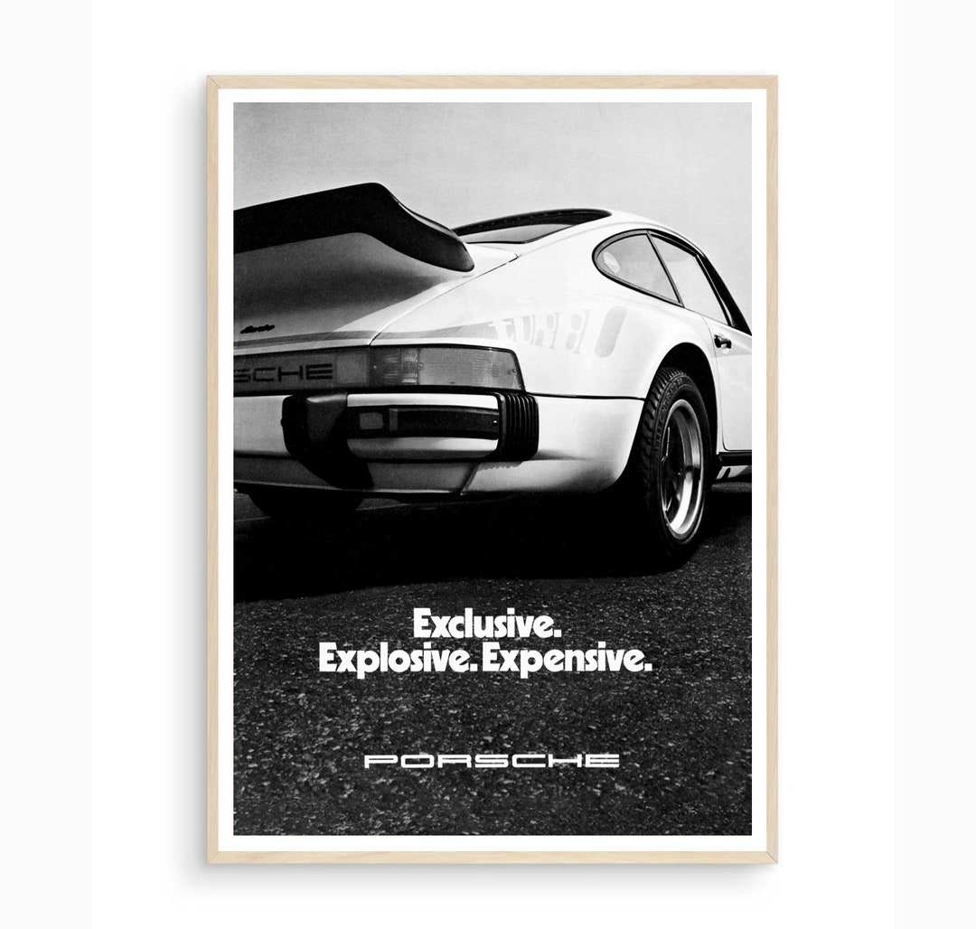 Publicité Porsche vintage, affiche Porsche, impression Porsche, art ...