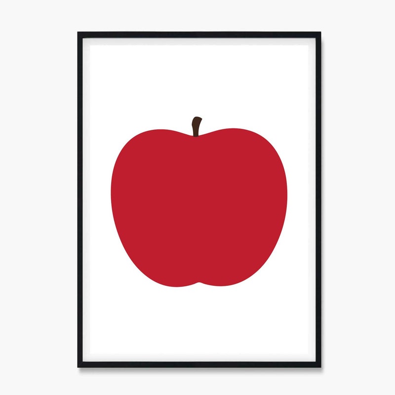Apple Print - Etsy