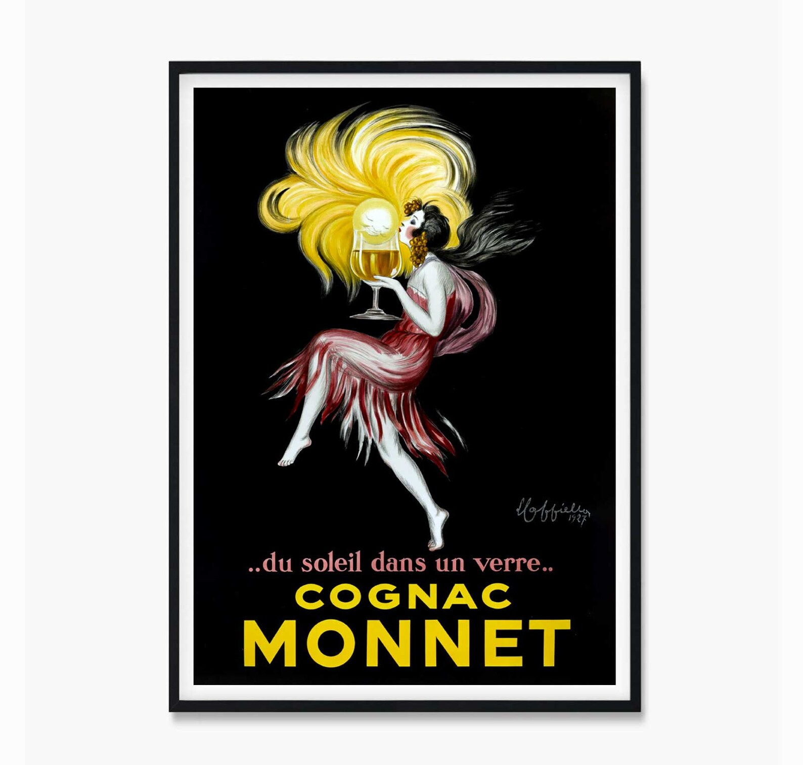 Cognac Monnet Poster Cognac Monnet Print Vintage Champagne - Etsy