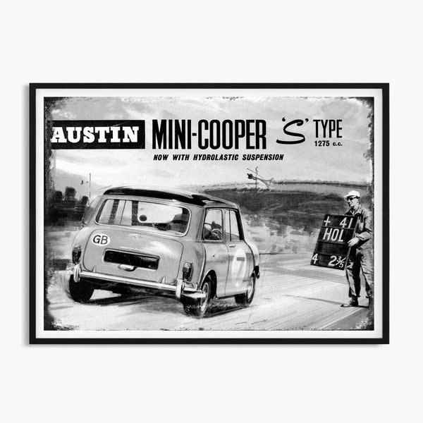 Mini Cooper Poster - Etsy Australia