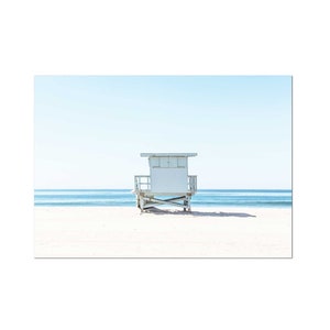 Lifeguard Tower Print, Nautical Prints, Beach Huts Print, Lifeguard Hut ...