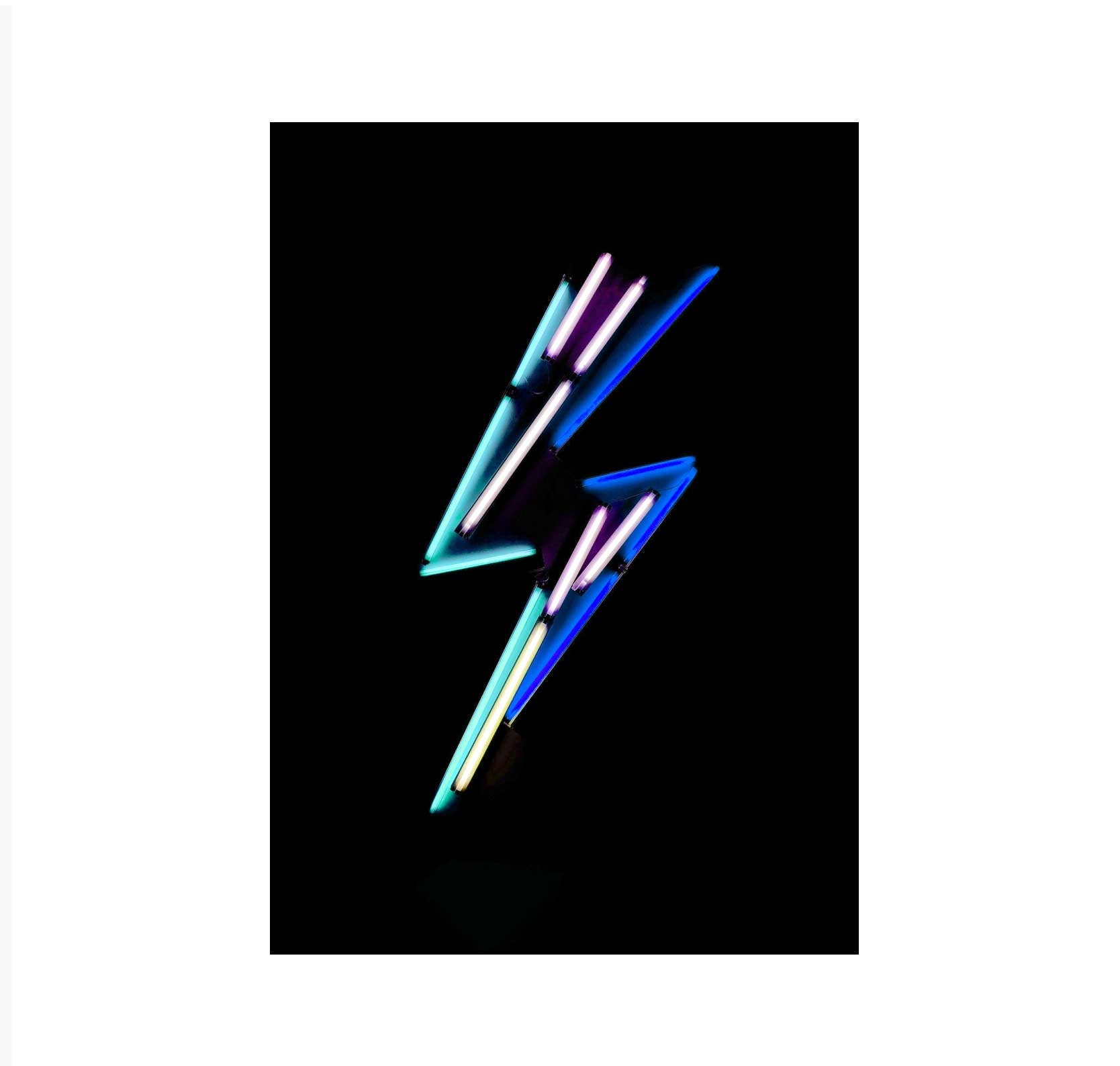 Lightning Bolt Neon Print Lightning Bolt Art Thunder Bolt - Etsy Australia