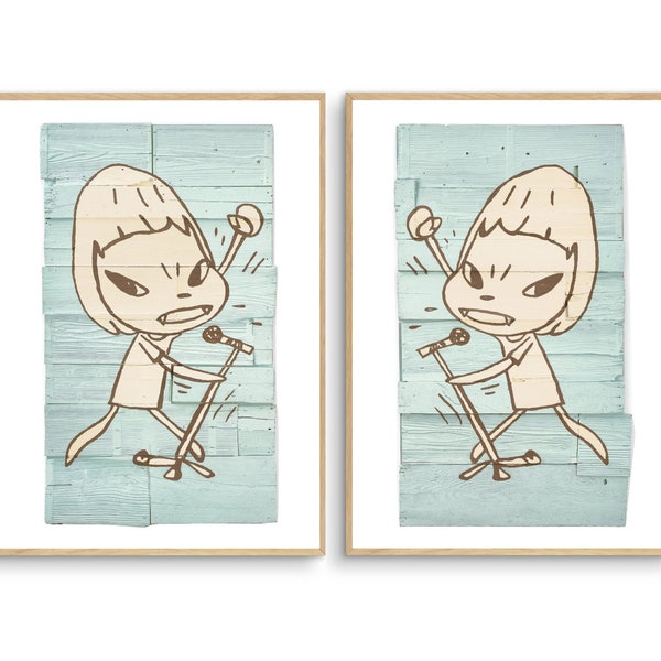 Yoshitomo Nara Digital Art - Etsy