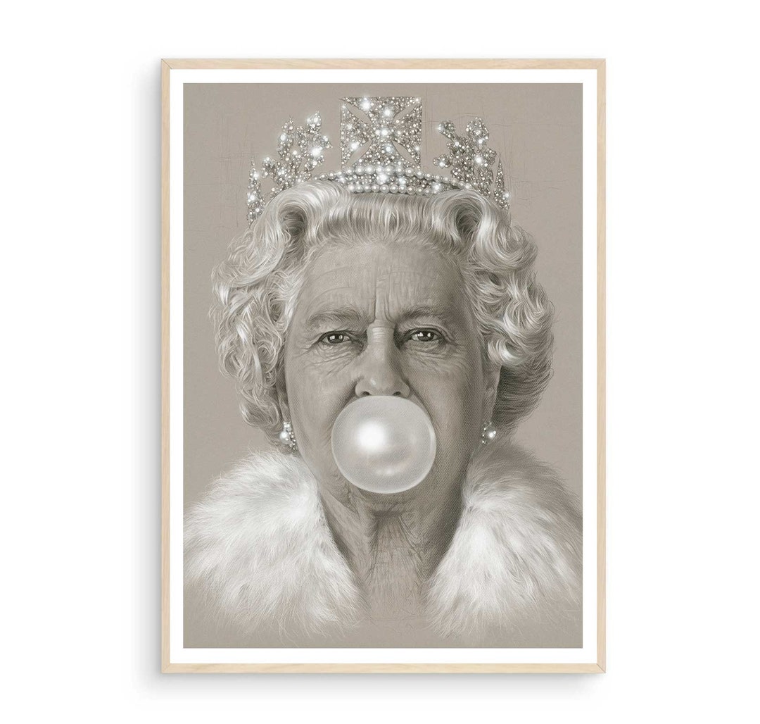 Queen Elizabeth Print, Queen Elizabeth Poster, Queen Elizabeth Art ...
