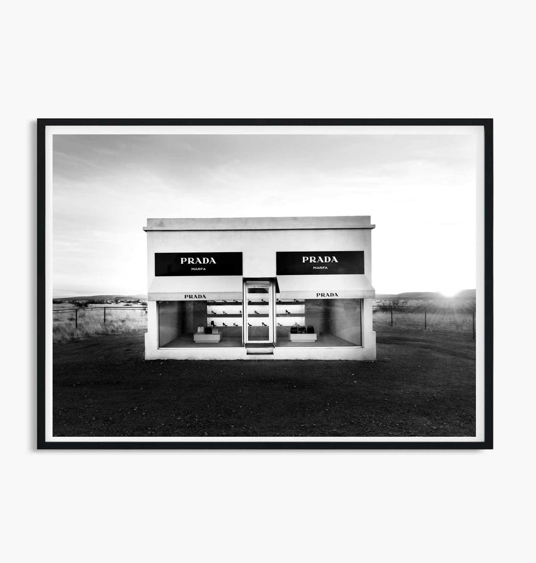 Marfa Art Print, Prad Marfa Poster, Marfa Store in Canvas, Fashion ...