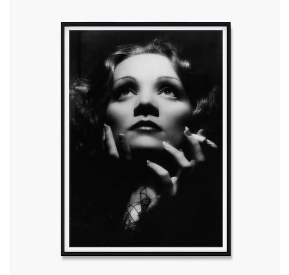 Marlene Dietrich Print Marlene Dietrich Poster Marlene - Etsy