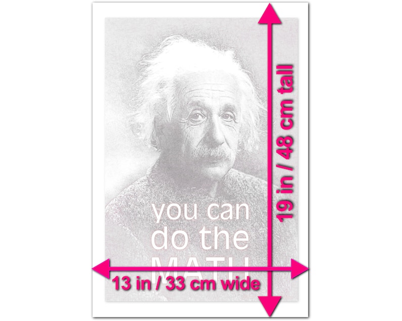 Einstein Classroom Math Poster, Educational and Motivational Wall Art ...