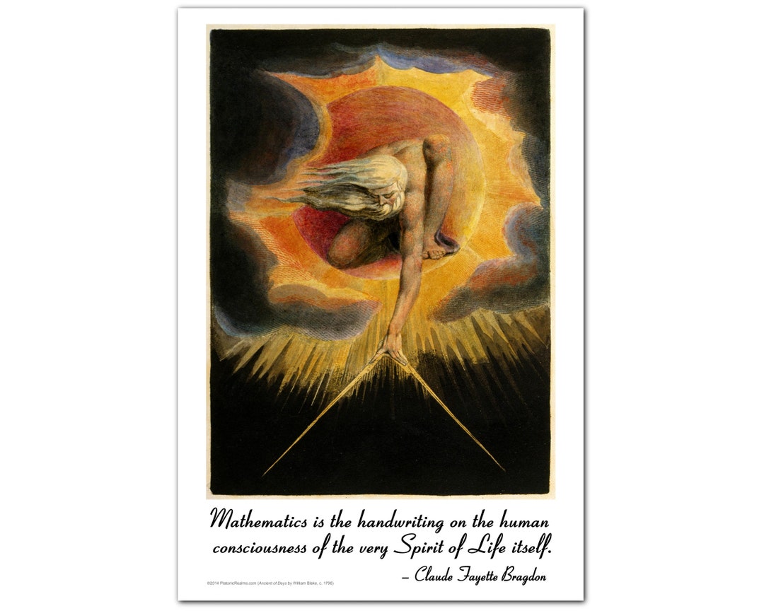 Math "spirit of Life" Classroom Math Poster, Educational Wall Art for ...