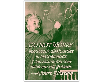 Math Poster Science Art Classroom Decor Teacher Gifts / Rene - Etsy