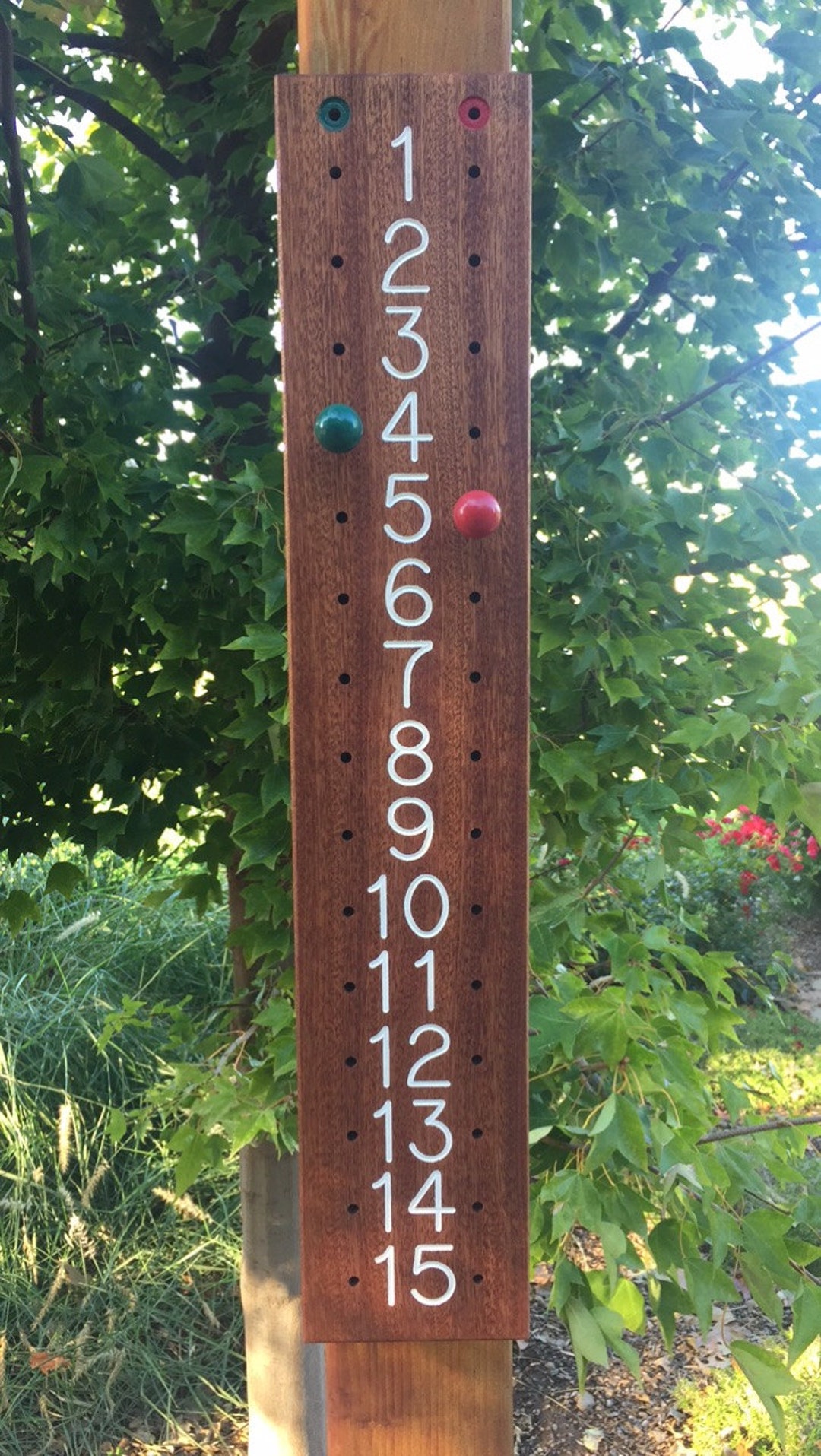 Large Bocce Scoreboard, 1-15 - Etsy