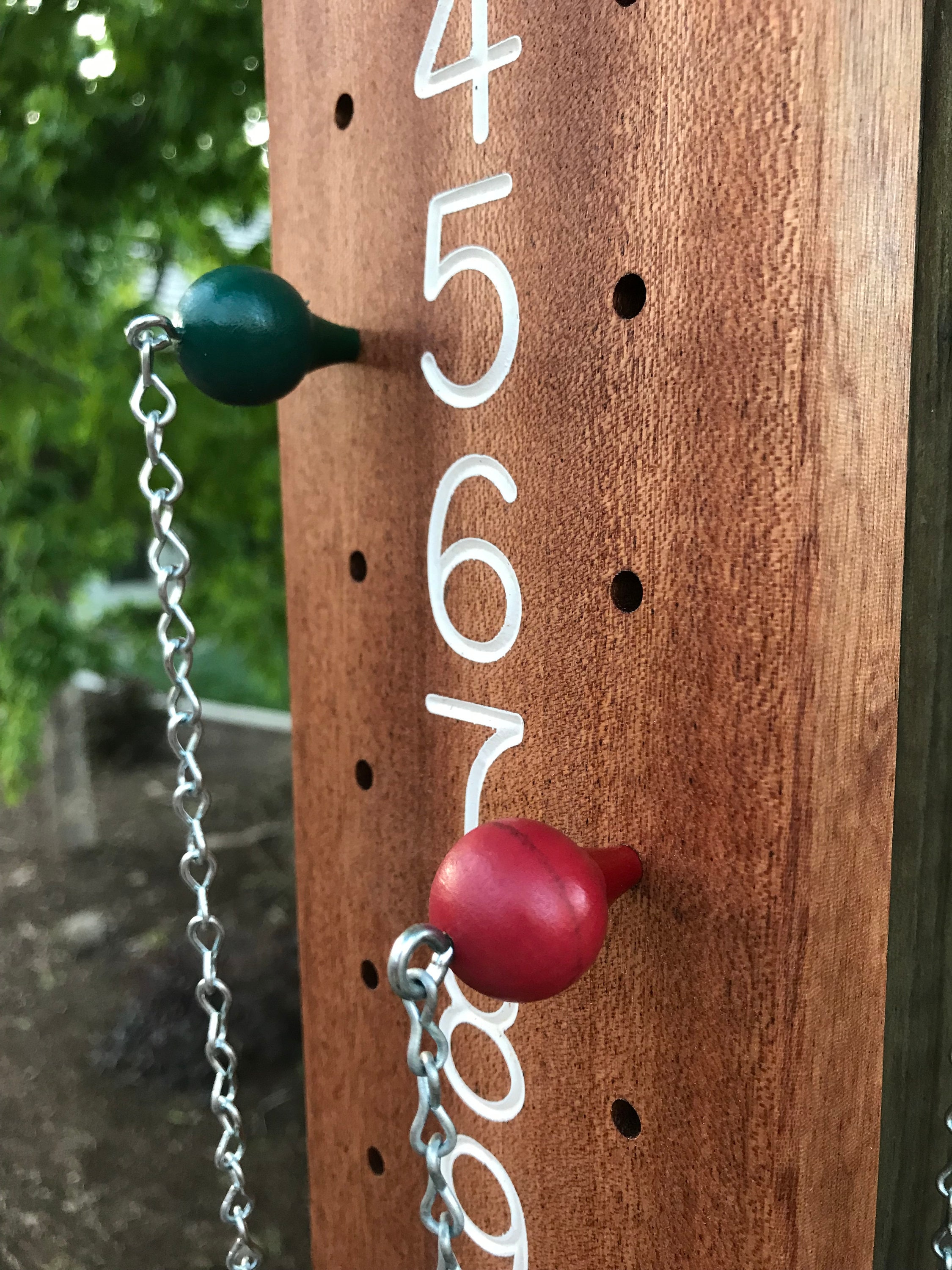 Pegs With Chain for Boccemaster Scoreboards - Etsy