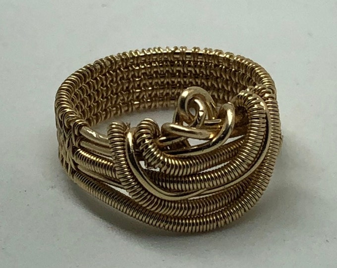 Wire Wrapping Ring With Thick Band. Wrapped Ring. Copper Wire - Etsy