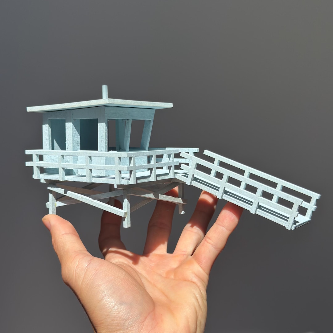 4" Mini Lifeguard Tower - California Beach - Etsy
