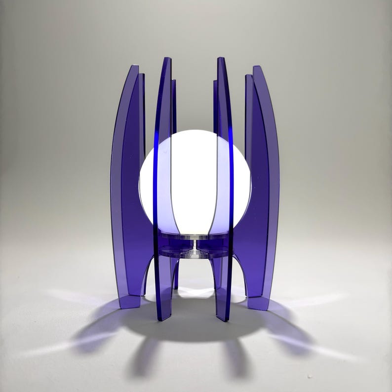 Set of 2 Space Age LED Orb Lamps: Retro Futuristic Mood Night Light - Etsy
