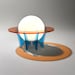 Set of 2 Space Age LED Orb Lamps: Retro Futuristic Mood Night Light - Etsy
