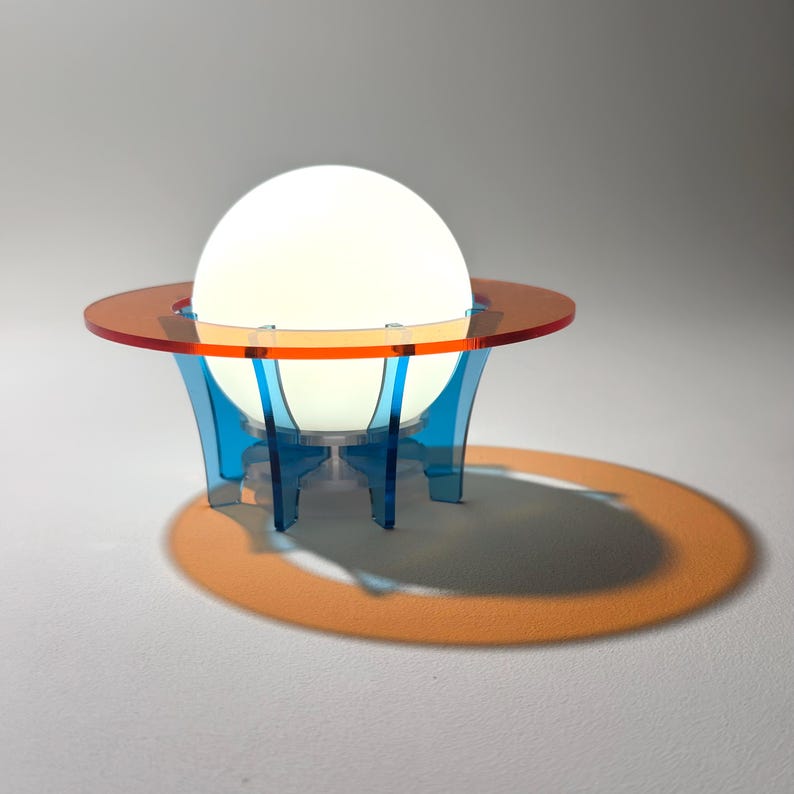 Set of 2 Space Age LED Orb Lamps: Retro Futuristic Mood Night Light - Etsy