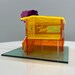 Mini 2-story Duplex Apartment Acrylic Model Los Angeles Dingbat 1:64 ...
