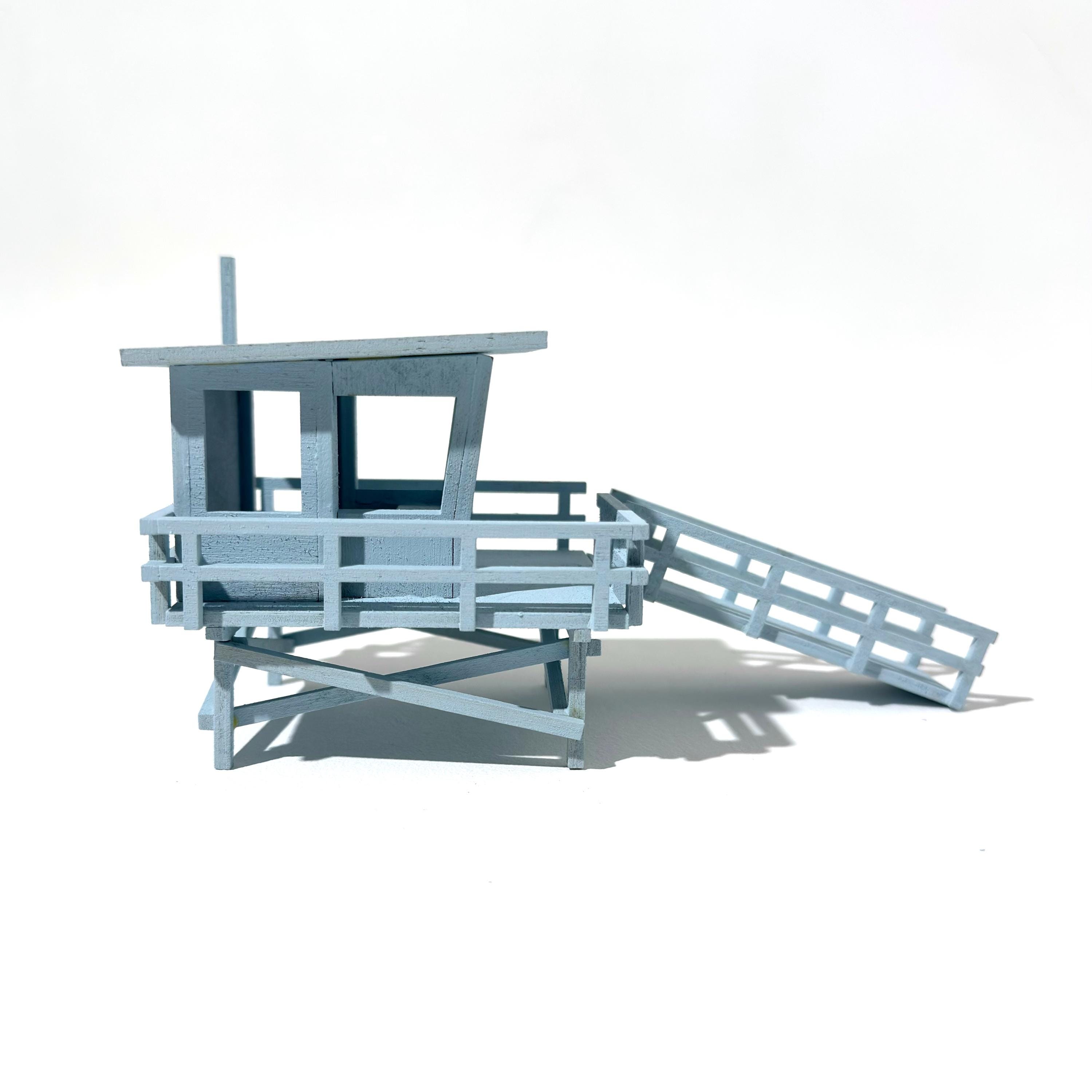 Mini Lifeguard Tower 4” Tall Wood Model - California Beach - Etsy