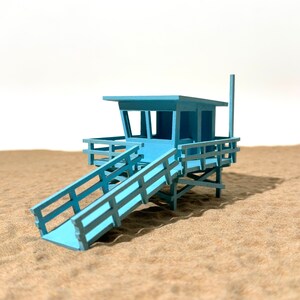 4" Mini Lifeguard Tower - California Beach - Etsy