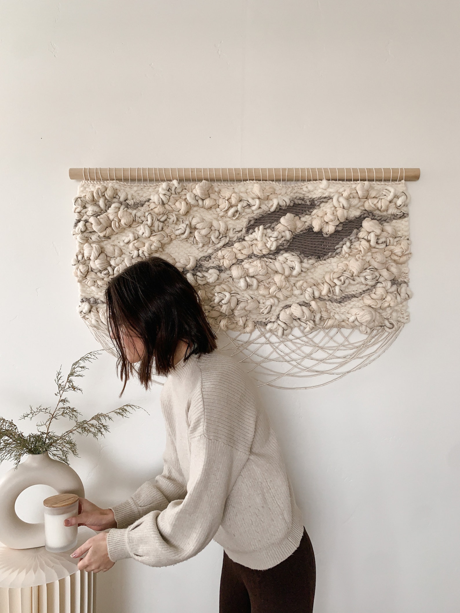 Textured Wall Hanging Woven Wall Art 3d Wall Art Fiber Soft - Etsy
