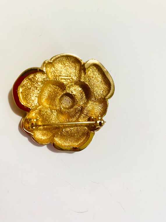 Vintage christian Dior flower brooch - Gem
