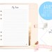 Lined Notes Printable Planner Insert pages. A4 Letter A5 | Etsy
