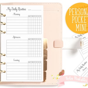 Daily Routine Printable Planner Insert page. Personal size | Etsy