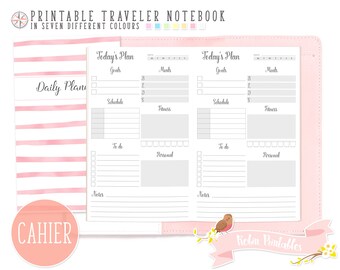 Cahier Weekly Planner Traveler Notebook Refill. Wide Large | Etsy