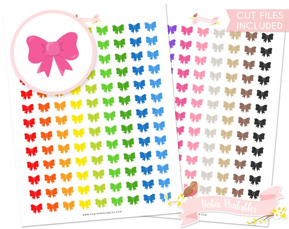 Paper, Party & Kids Stickers Ribbon stickers sheet Ribbon planner ...