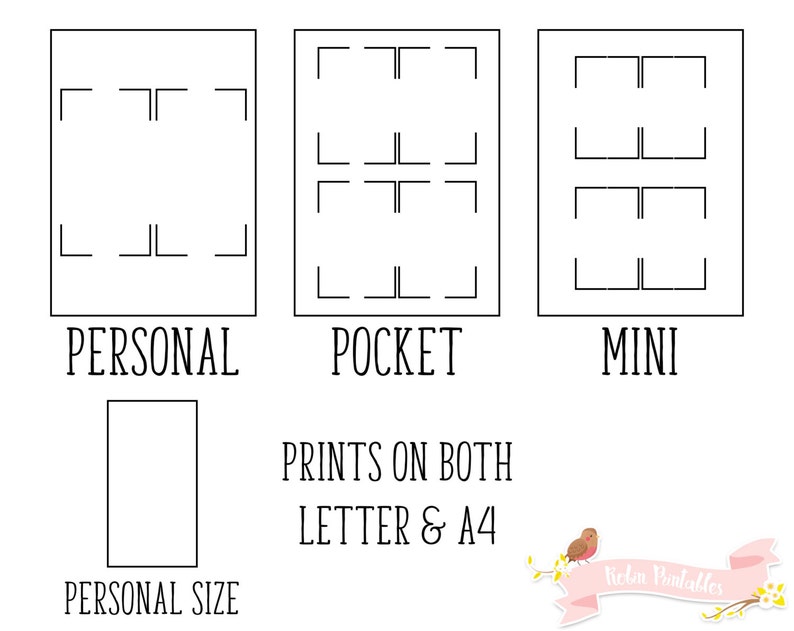 Password Log Printable Planner Insert. Personal Size Pocket - Etsy