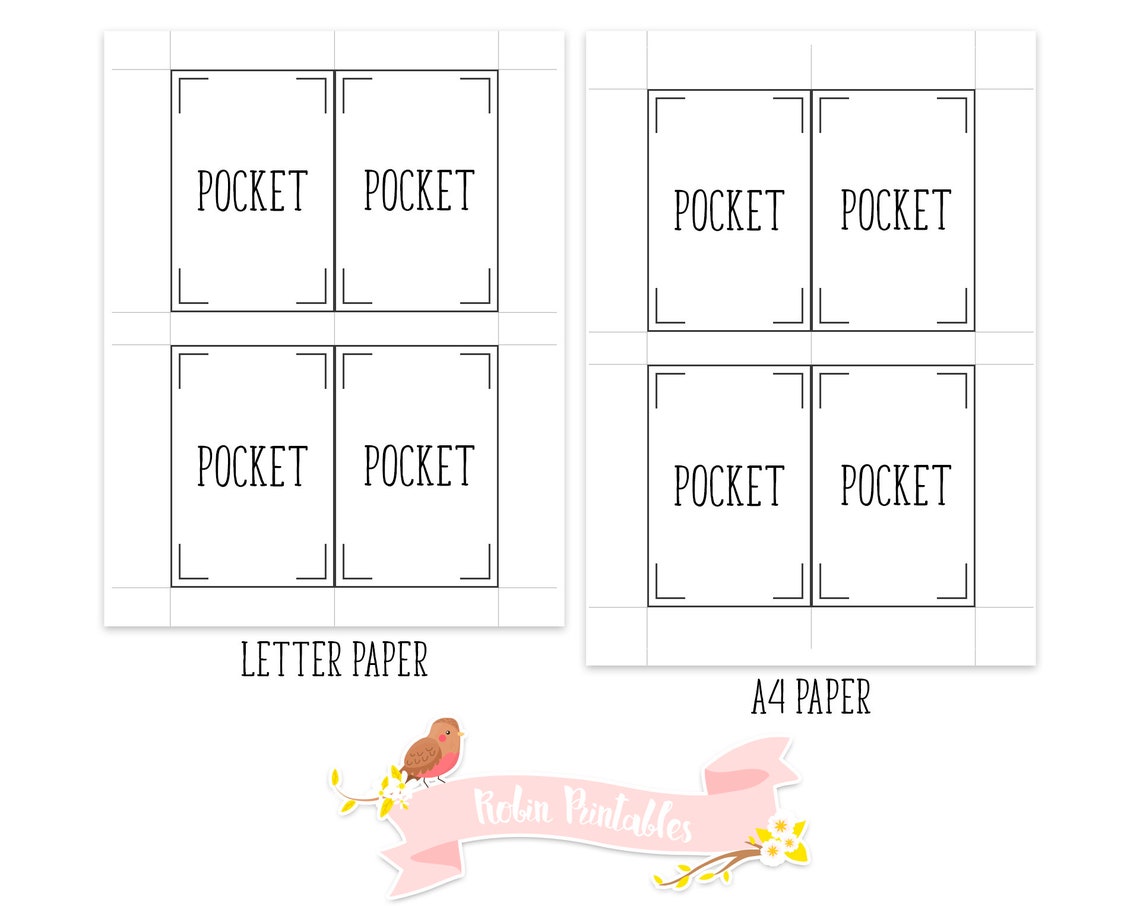 Pocket Daily Planner Printable Binder Inserts. Fits Planners | Etsy