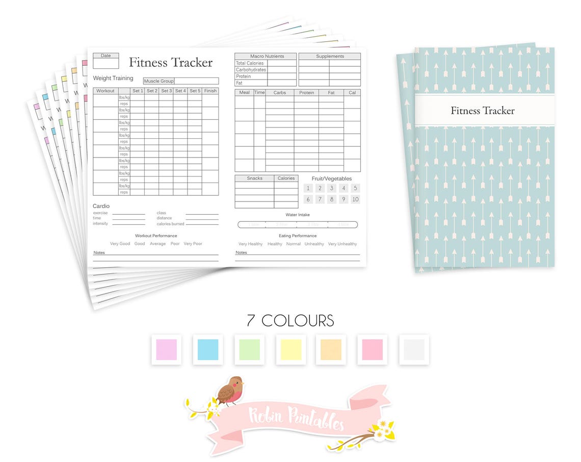 Pocket Fitness Tracker Traveler Notebook Refill. Field Notes | Etsy