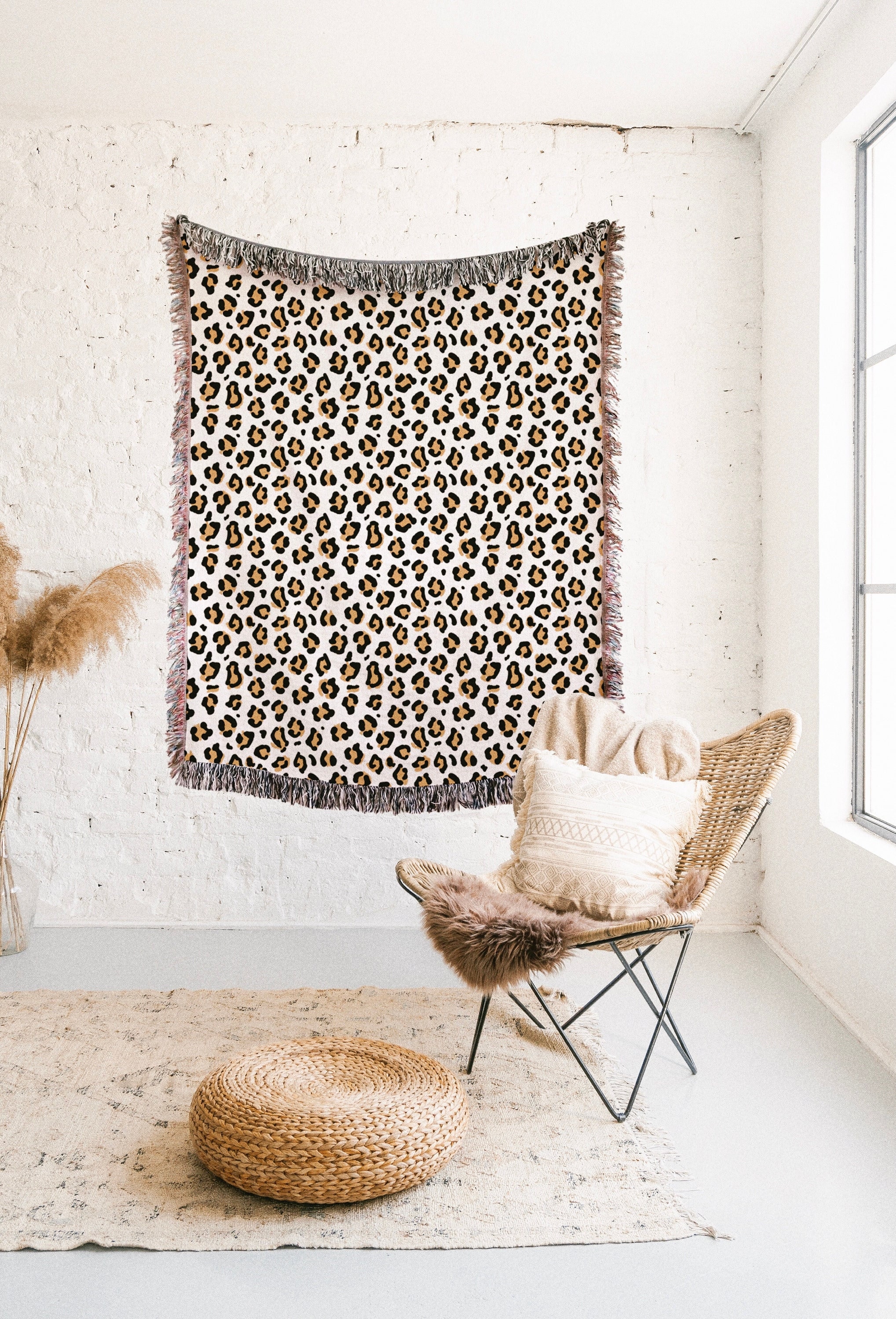 Leopard Print Throw Blanket Woven Animal Print Throw Decor - Etsy
