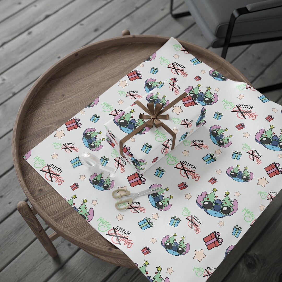 Stitchmas, Magic Disney Christmas Wrapping Paper Holiday Presents ...