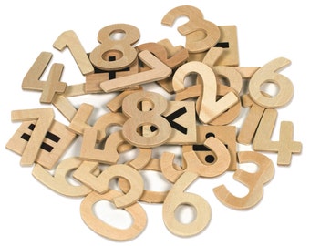 Wooden numbers | Etsy