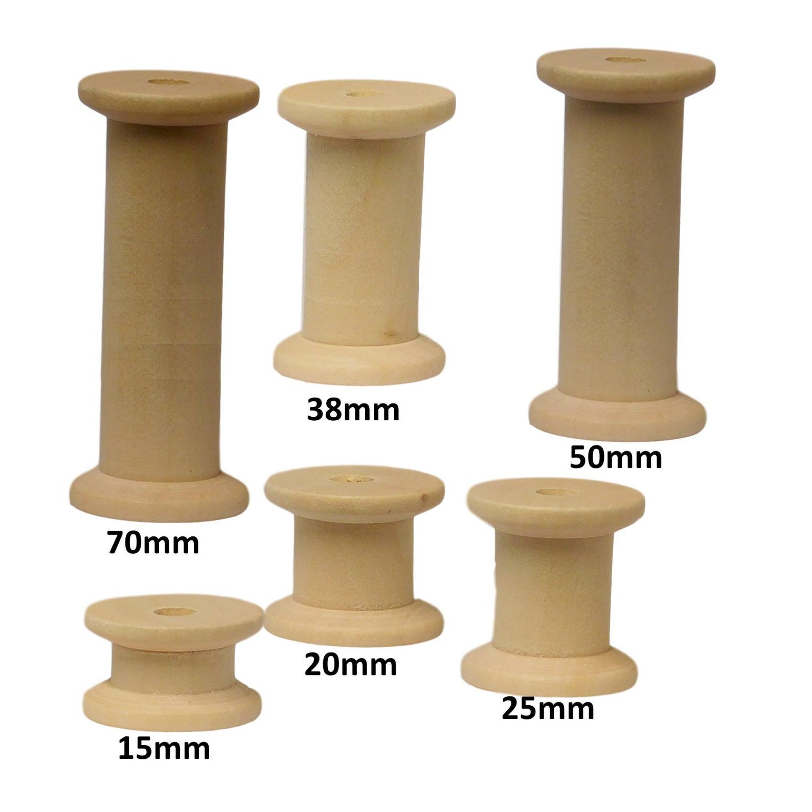 Wooden Cotton Reels Assorted Sizes 70 Spools - Etsy
