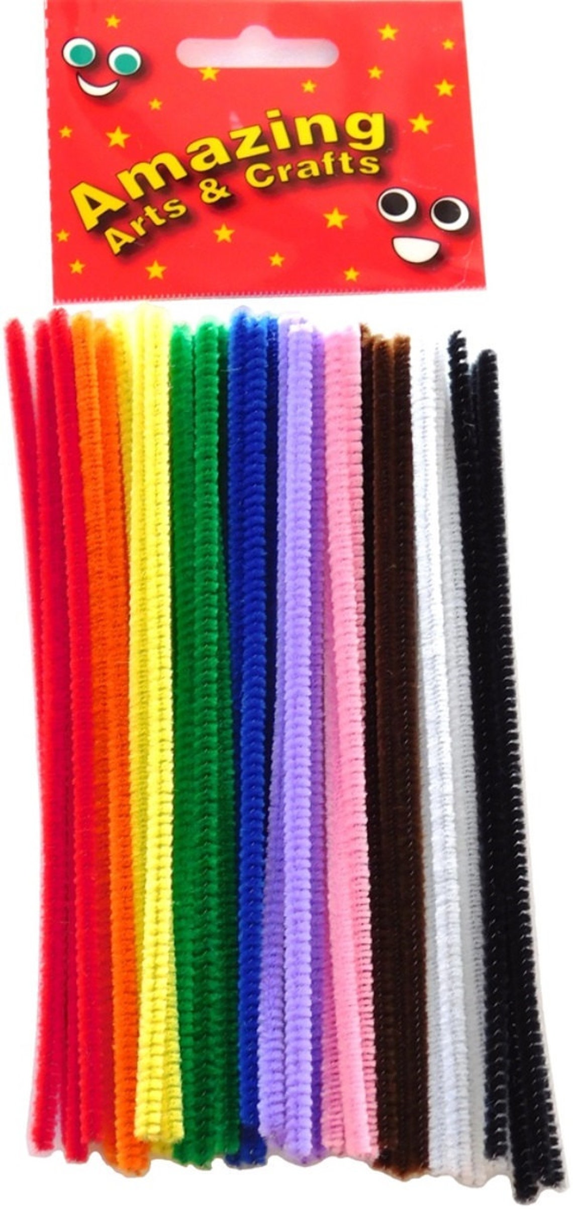 Pipe Cleaners 150mm X 4mm Assorted Colours 50 Pieces - Etsy UK