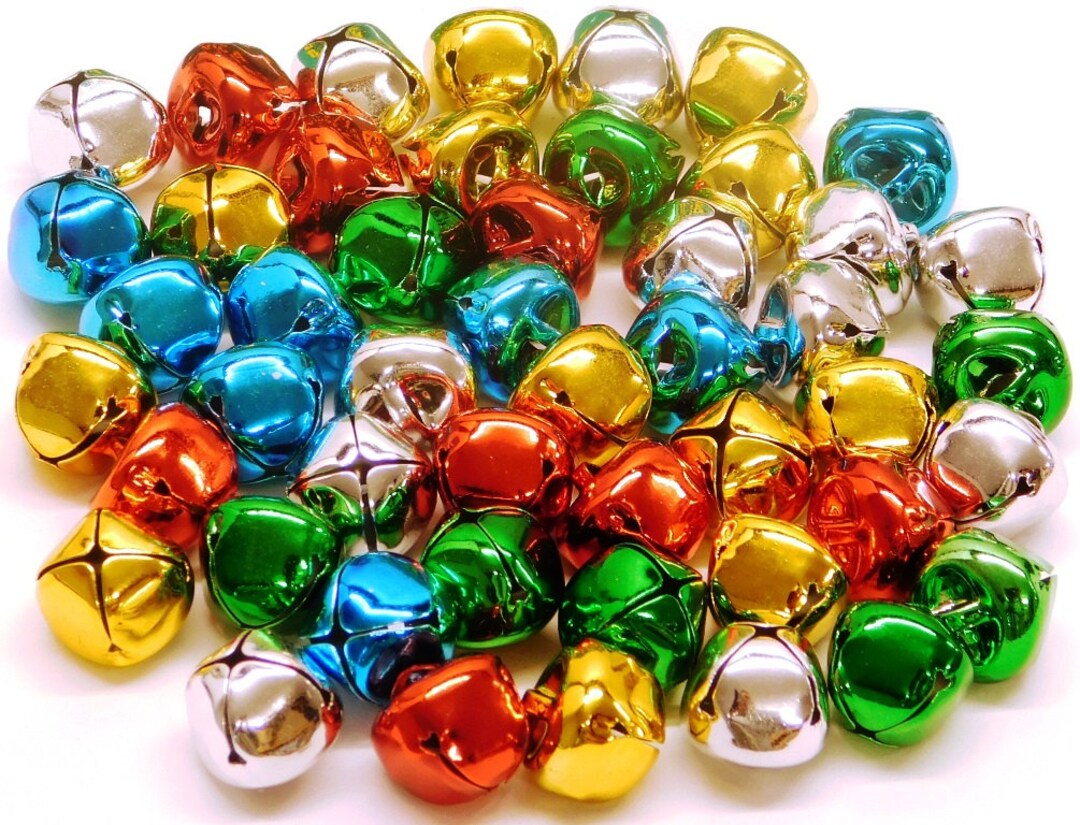 Jingle Bells 15mm Assorted Colours 5 Colours 48 Bells - Etsy