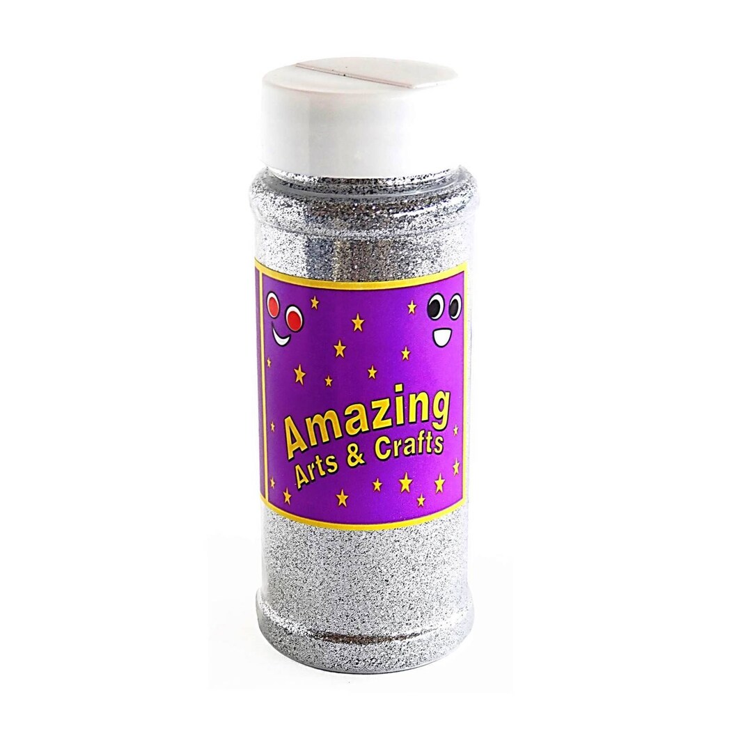 Silver Glitter Shaker Jar Pot 100g - Etsy