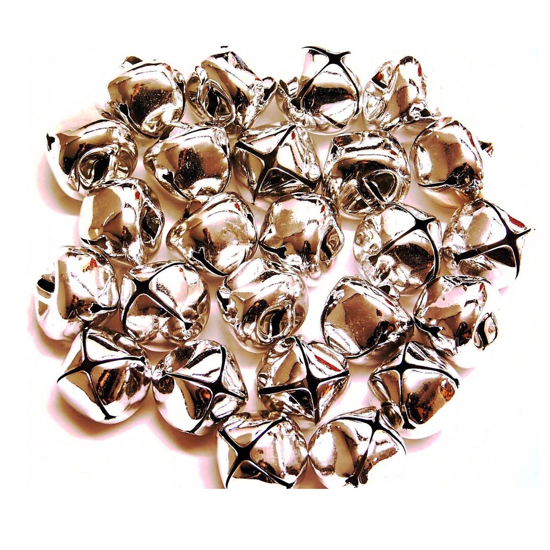 Jingle Bells Silver 15mm 24pcs - Etsy España