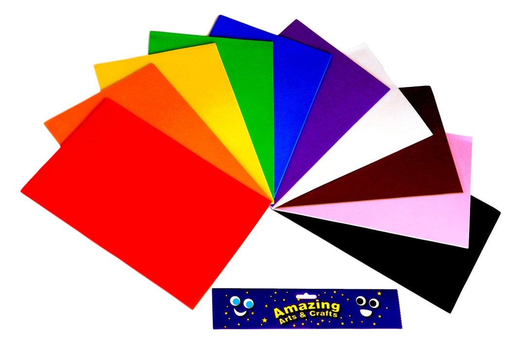 Craft Foam Sheets A4 10 Sheets Assorted Colours - Etsy