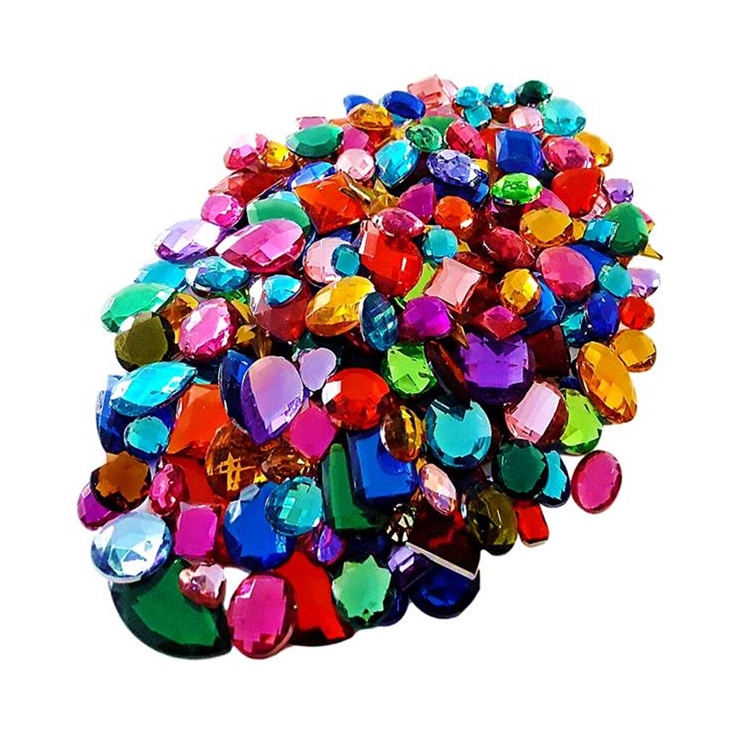 Gemstones for Kids Arts and Crafts, Loose Gemstones Craft Supplies Gems ...