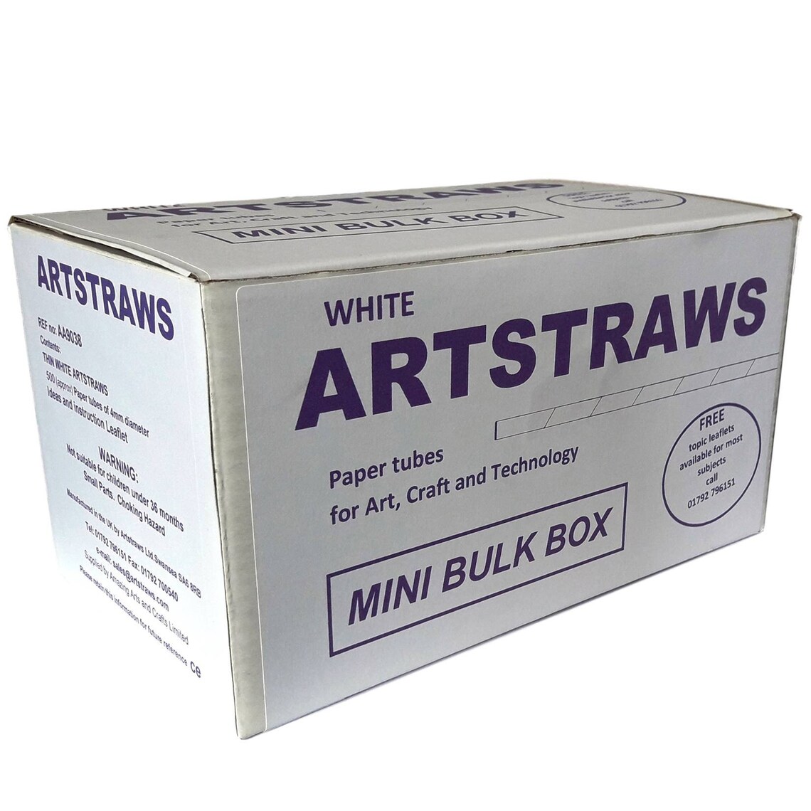 Artstraws Mini Bulk Pack White Paper Straws 4mm Art Straws - Etsy