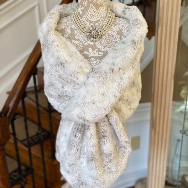Faux Fur Shawl - Etsy