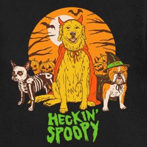 Heckin' Spoopy T-shirt Funny Cool Tee Shirt Gift for - Etsy