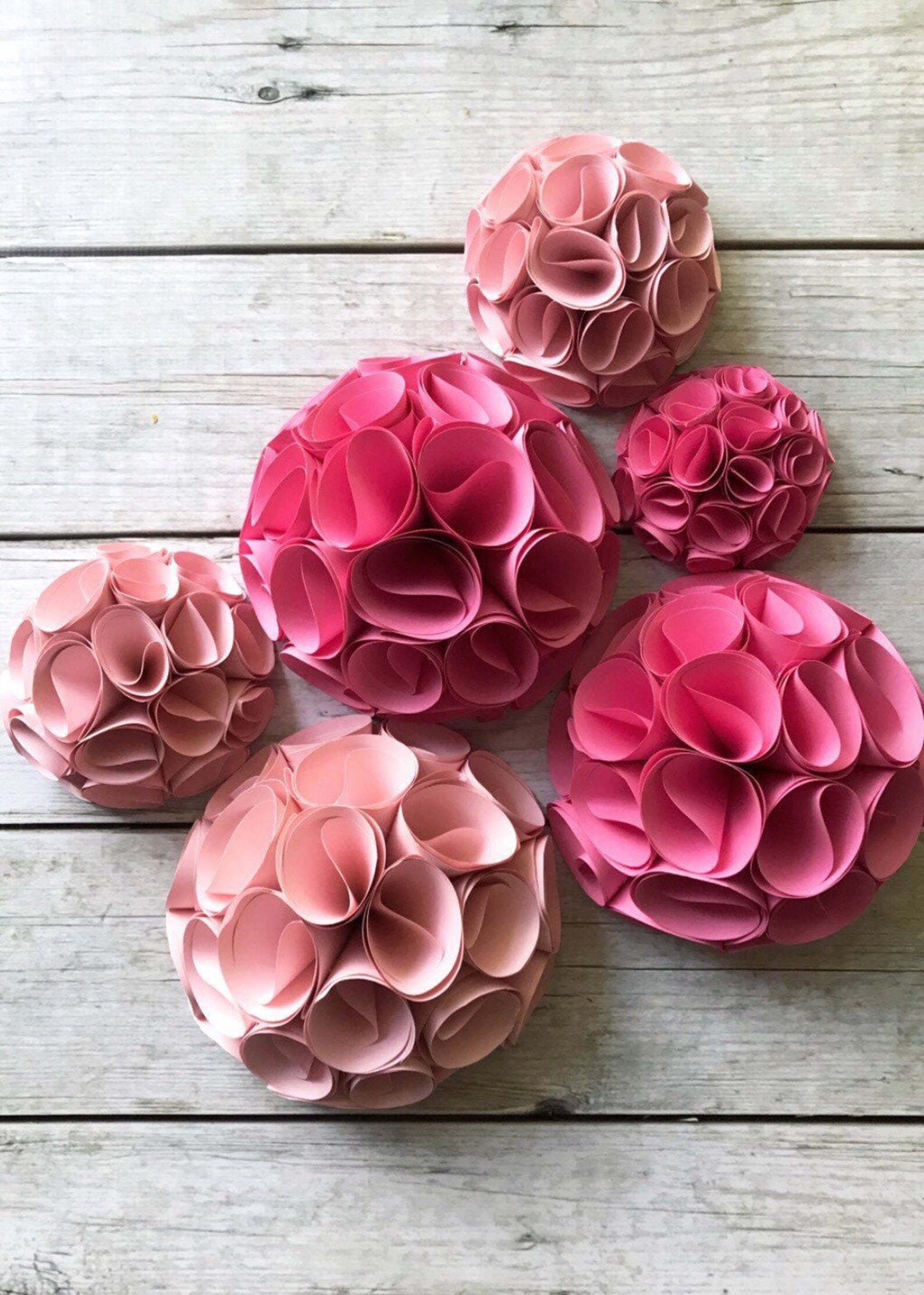 Paper Rosette Balls Rose Balls Kissing Balls Party Decor - Etsy